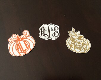 Fall monogram | Etsy