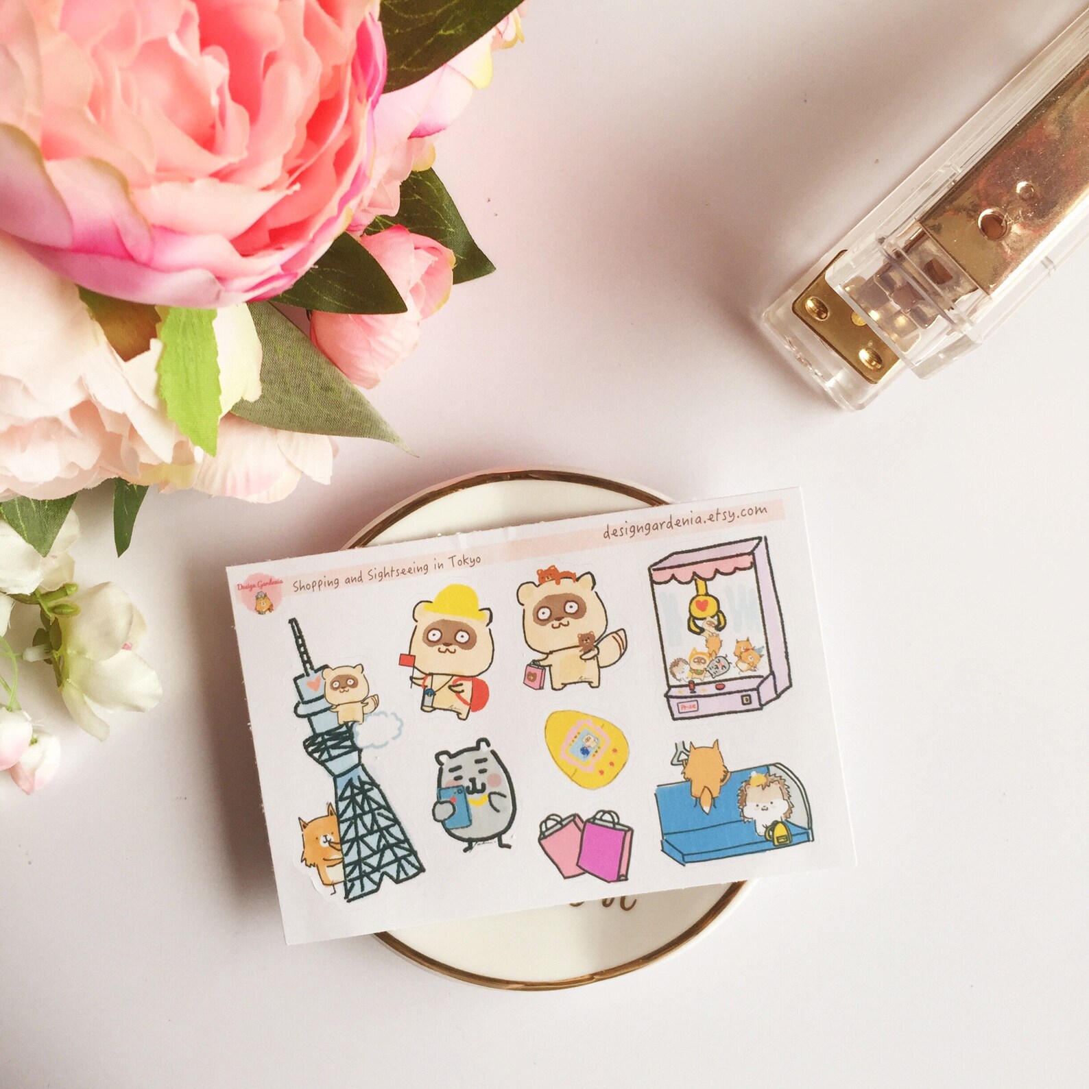 Japanese Sightseeing Stickers Japan Trip Stickers Shopping - Etsy Hong Kong