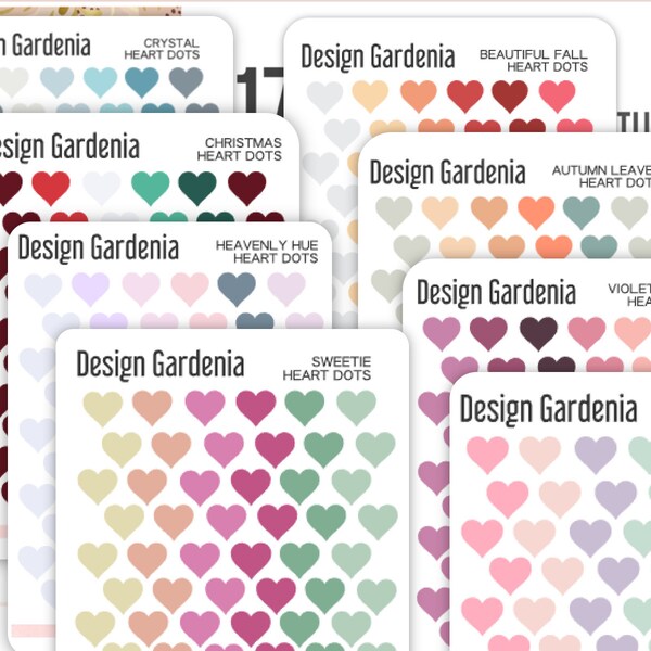 Small Heart Stickers - Etsy