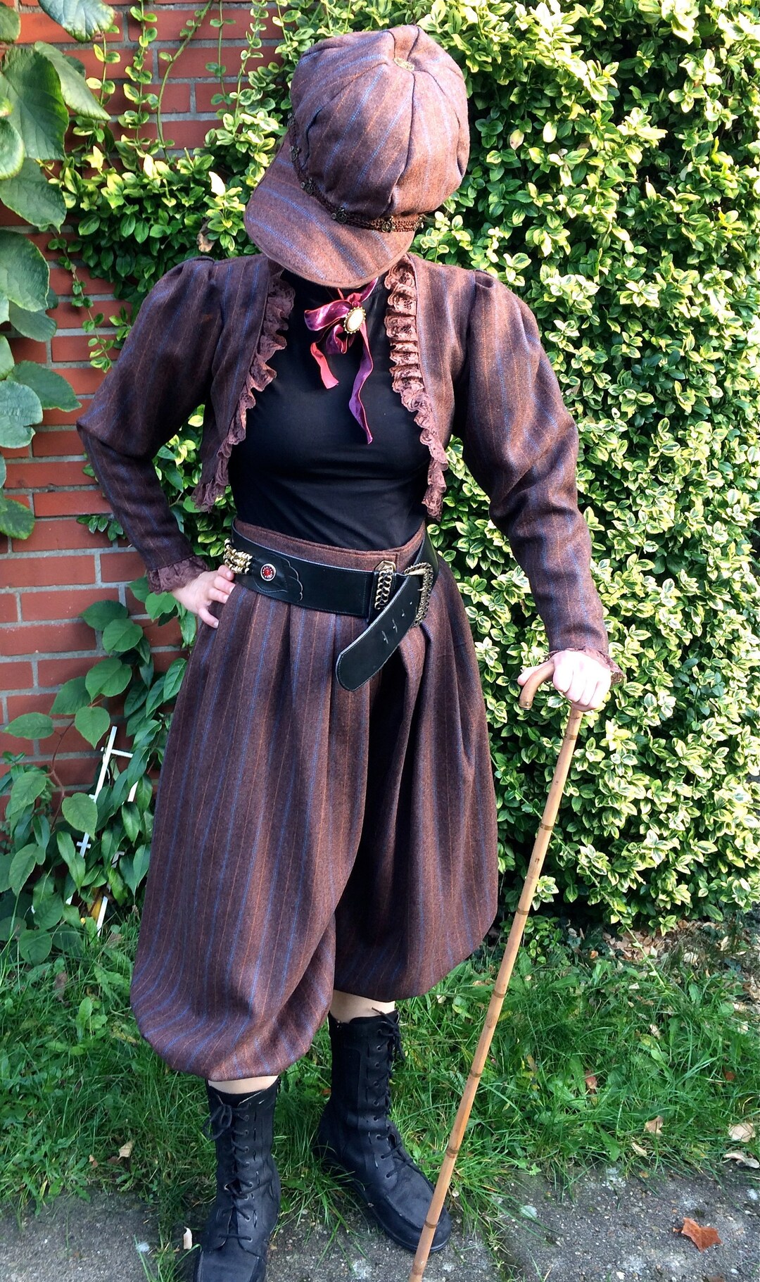 Suit With Bloomers, Bolero Jacket and Umbrella Cap, Steampunk, 3 Pieces ...