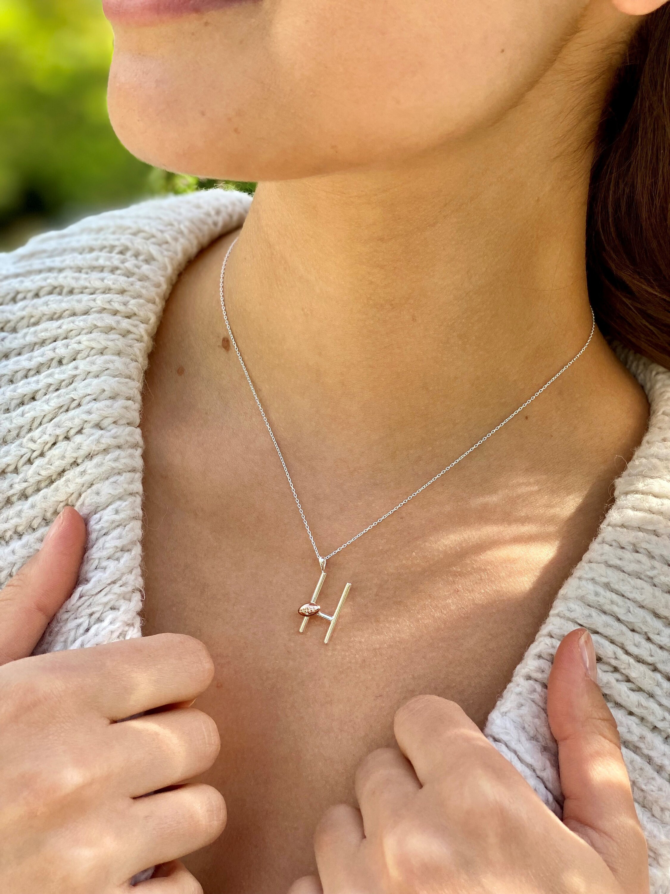 Rugby Necklace, Sports Necklace - Etsy