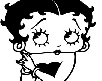 Betty Boop Window Decals - Etsy