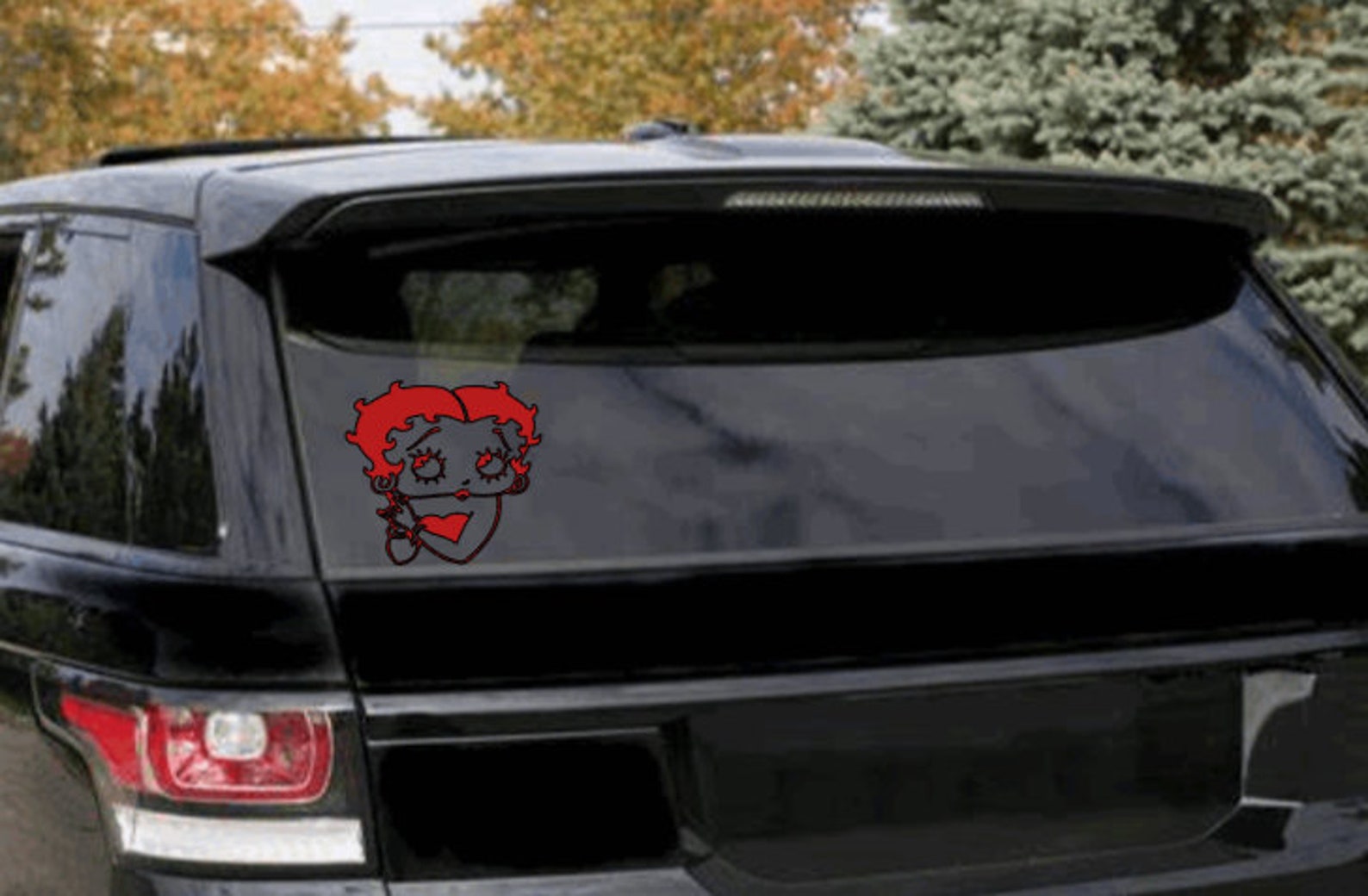 Betty Boop Car Decal: Permanent Vinyl Window Sticker - Etsy