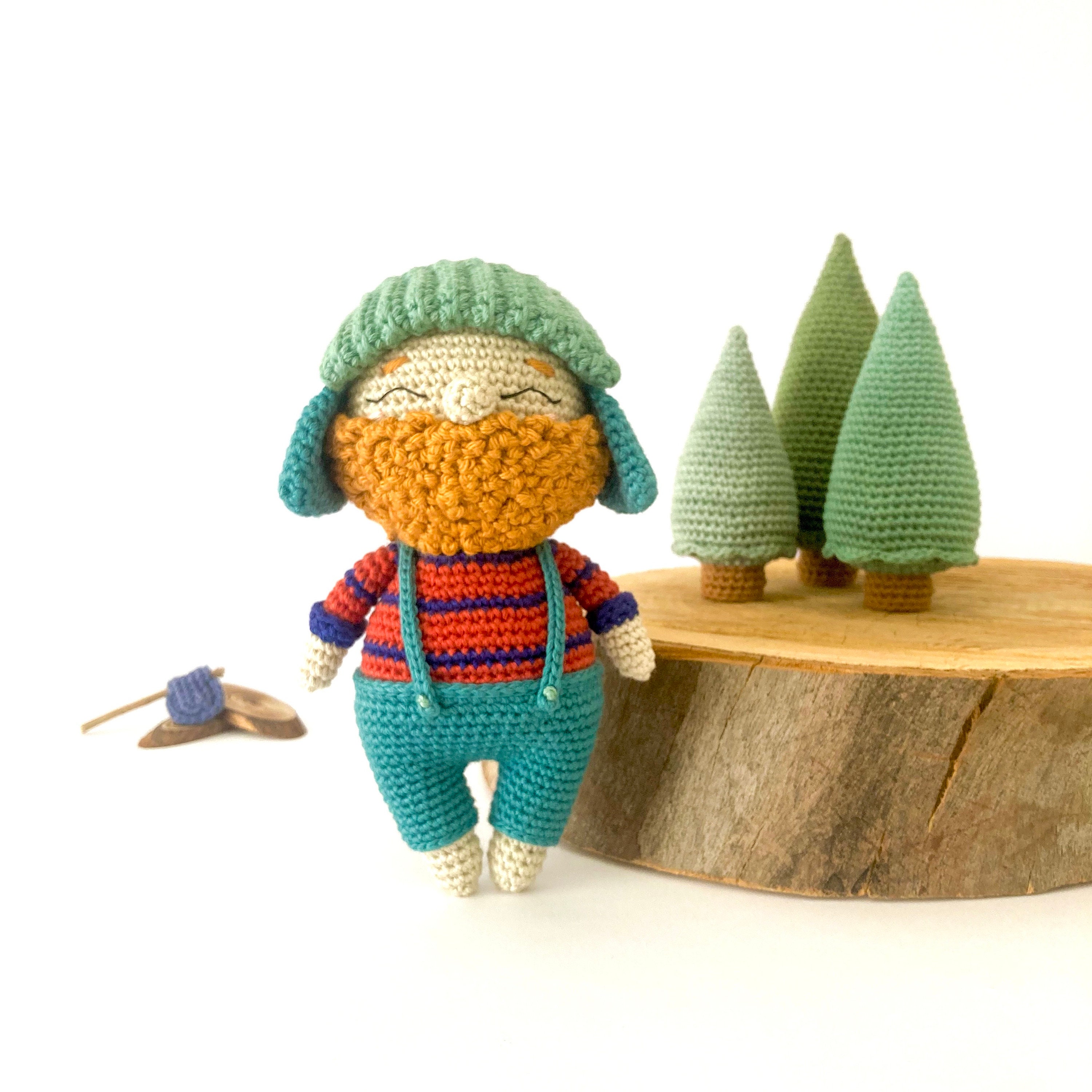 Forest the Lumberjack Amigurumi Crochet Pattern - Etsy
