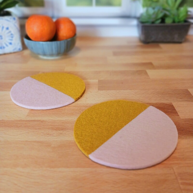 Wool Coasters - Etsy