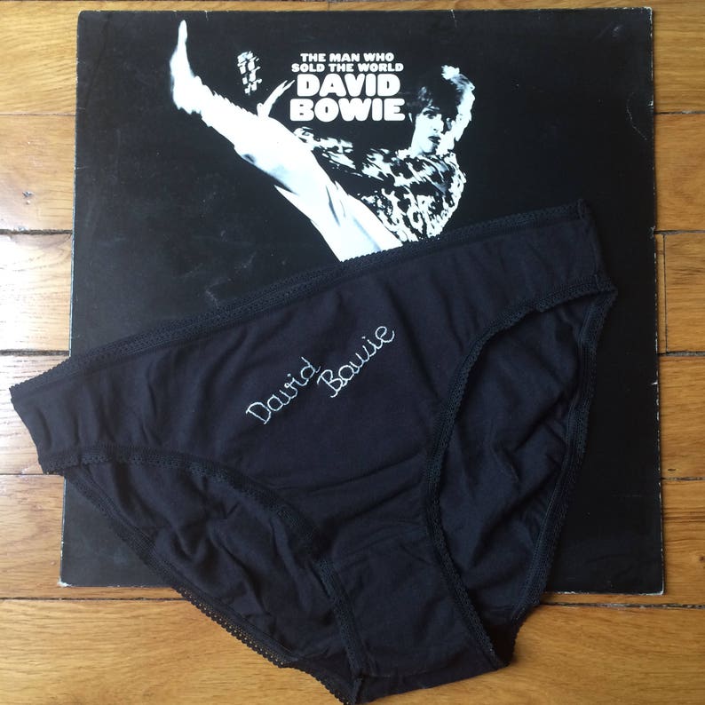 David Bowie Embroidered Panties - Etsy
