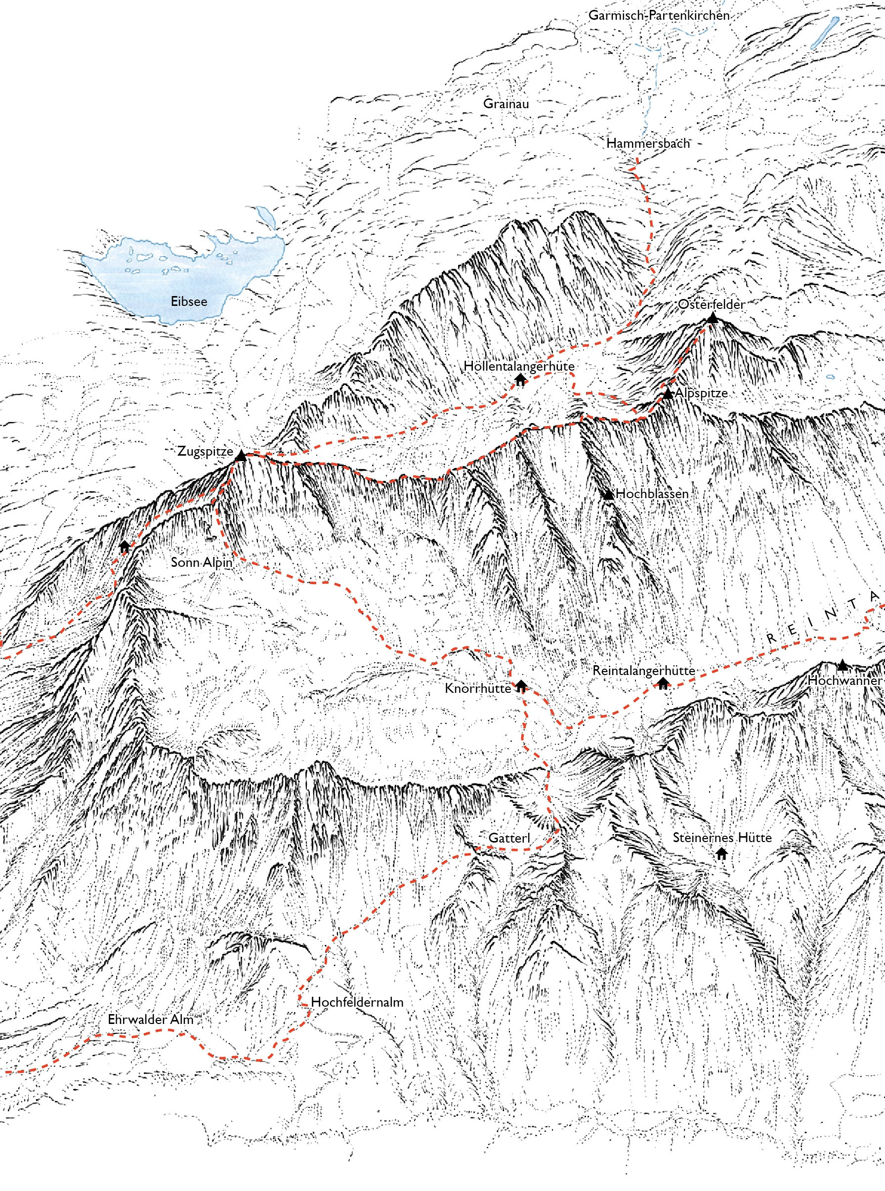 Zugspitze Map