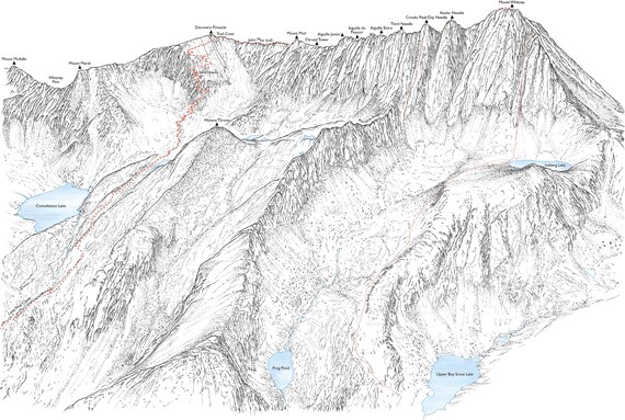 Mapa Del Sendero Del Monte Whitney Old Spanish Trail (trade Route)