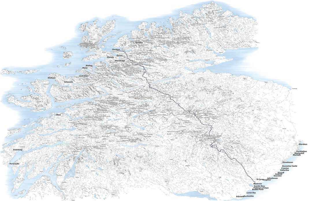 TGO Challenge Map. Your Specific Route Can Be Added to This Highly ...