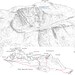 Ben Nevis North Face, Line Illustration Showing All the Classic ...