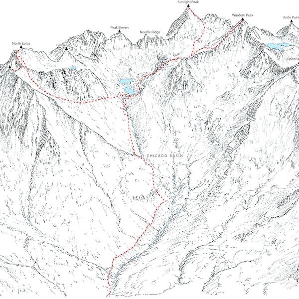 3D Map of Carrauntoohil in the Macgillycuddy's Reeks, Ireland - Etsy UK