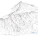 Maroon Bells From the East. Line Illustration Showing Maroon Peak and ...