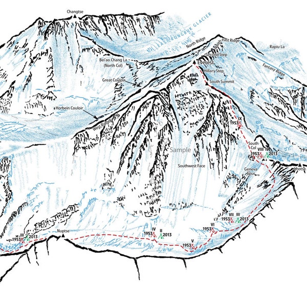 Mount Everest - Etsy