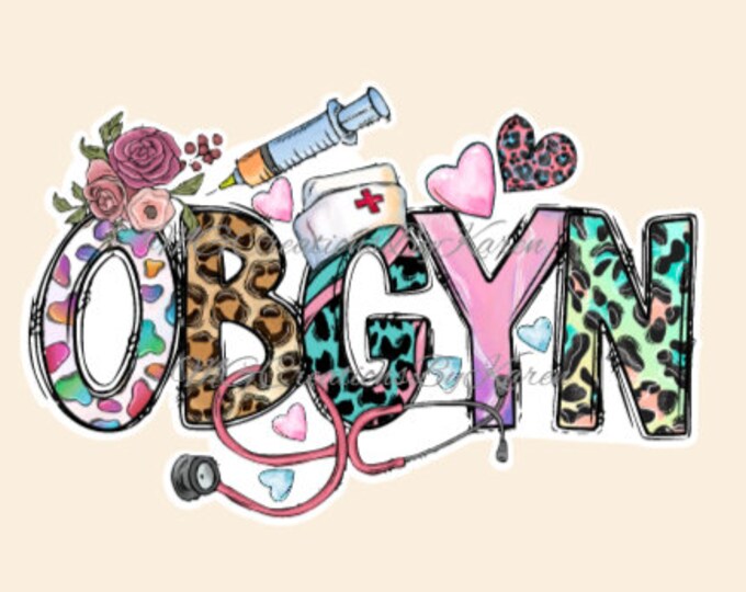 2 OBGYN Acrylic Blanks for Badge Reels & Vinyl Decal, Acrylic Blank ...