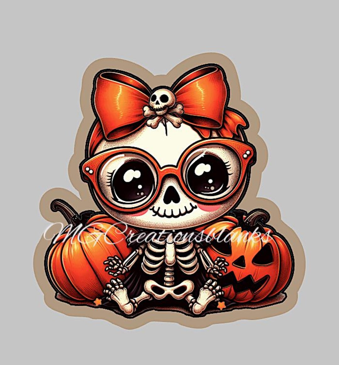 Halloween Skeleton Acrylic Blank for Badge Reels & Vinyl Decal ...