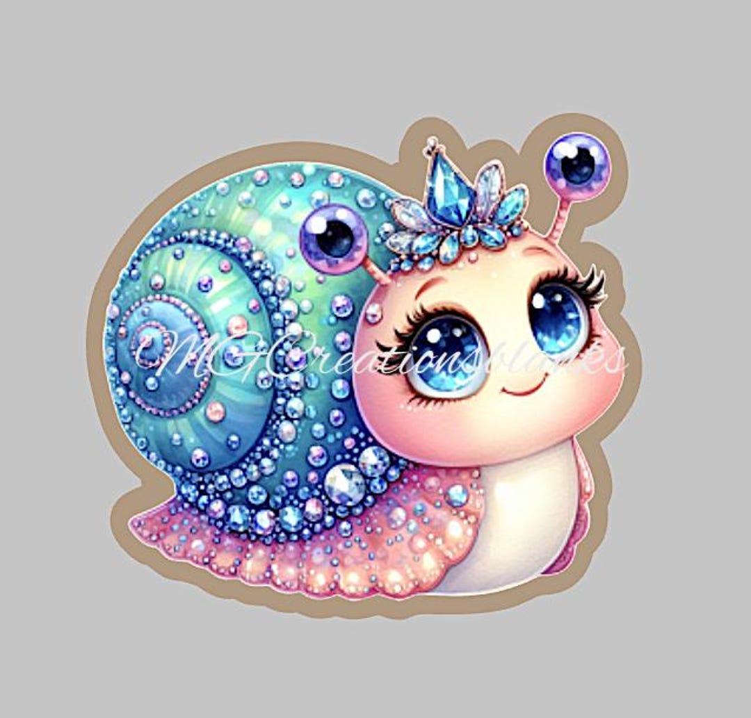 Snail Clear Acrylic Blanks for Badge Reels With Matching Vinyl Decal ...