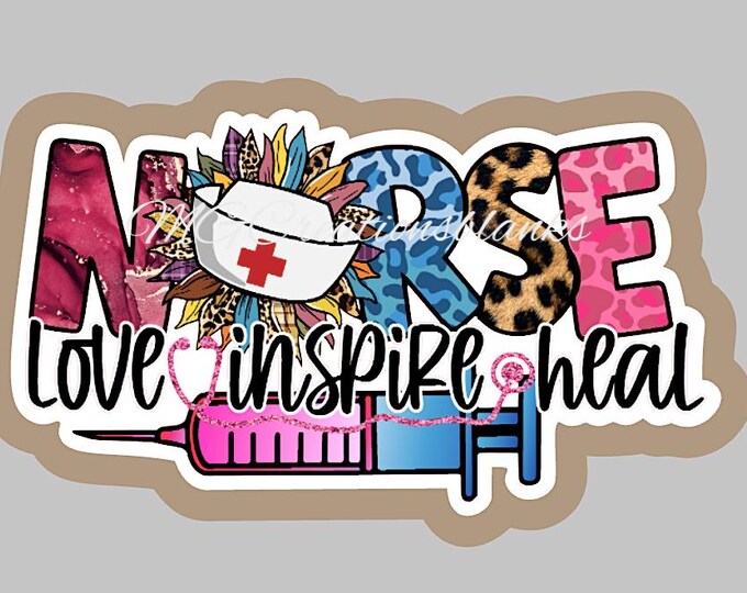 Nurse Acrylic Blanks for Badge Reels & Vinyl Decal, Acrylic Blank ...