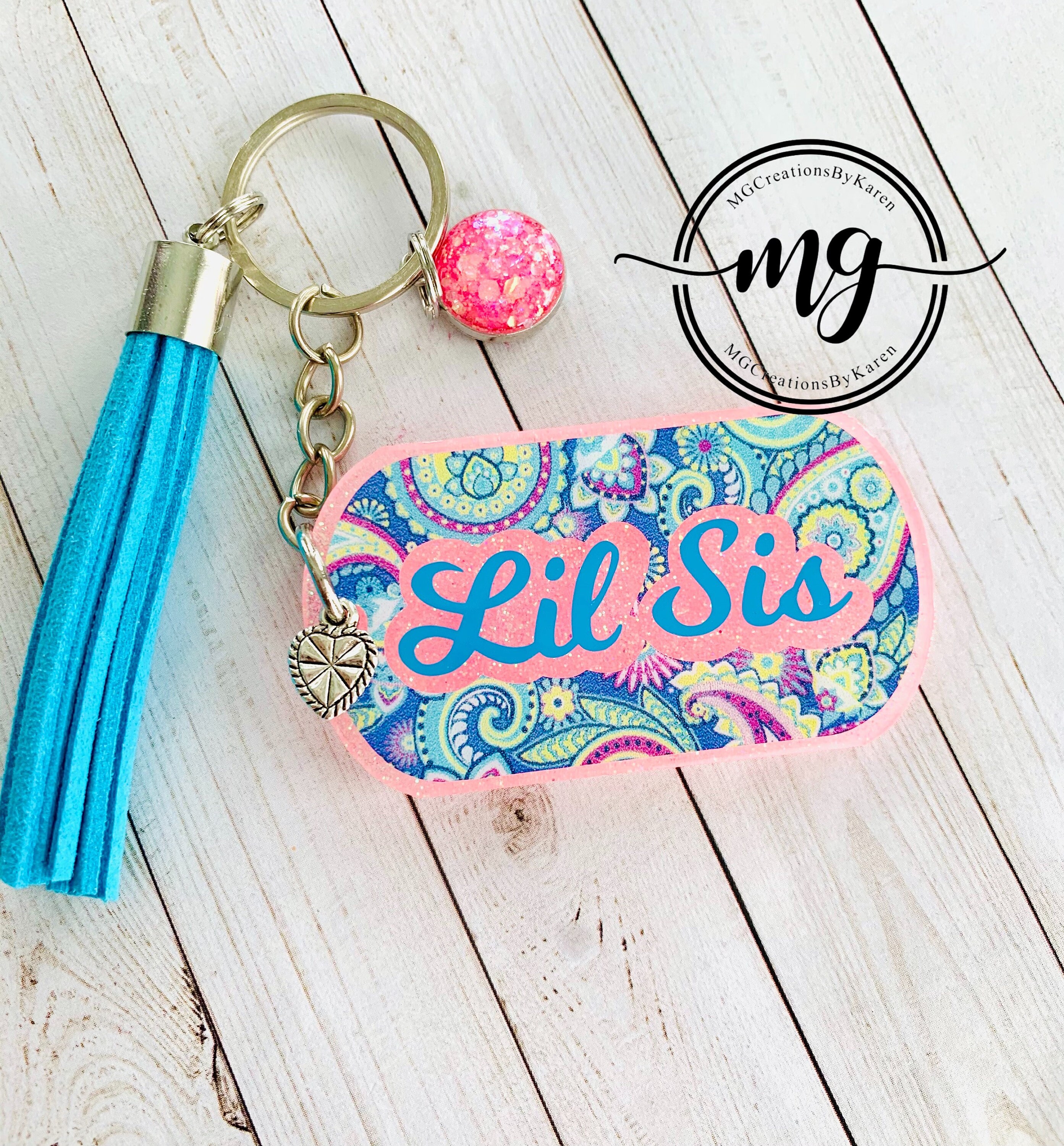 Name Keychain Initial Keychain Initial Key Ring Letter - Etsy Sweden