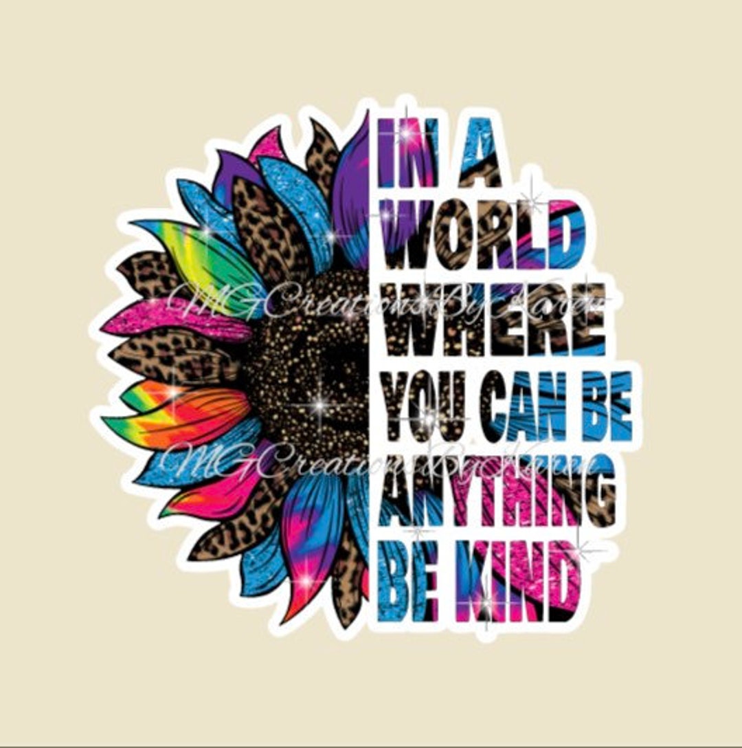 2 Be Kind Acrylic Blanks for Badge Reels & Vinyl Decal, Acrylic Blank ...