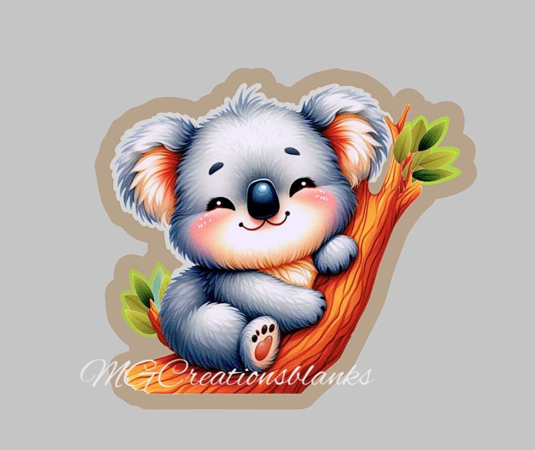 Koala Clear Acrylic Blanks for Badge Reels With Matching Vinyl Decal ...