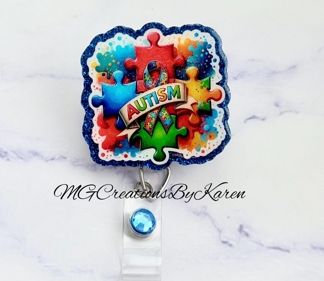 Autism Badge Reel, Autism Awareness Reel, Autism Reel, Autism Awareness ...