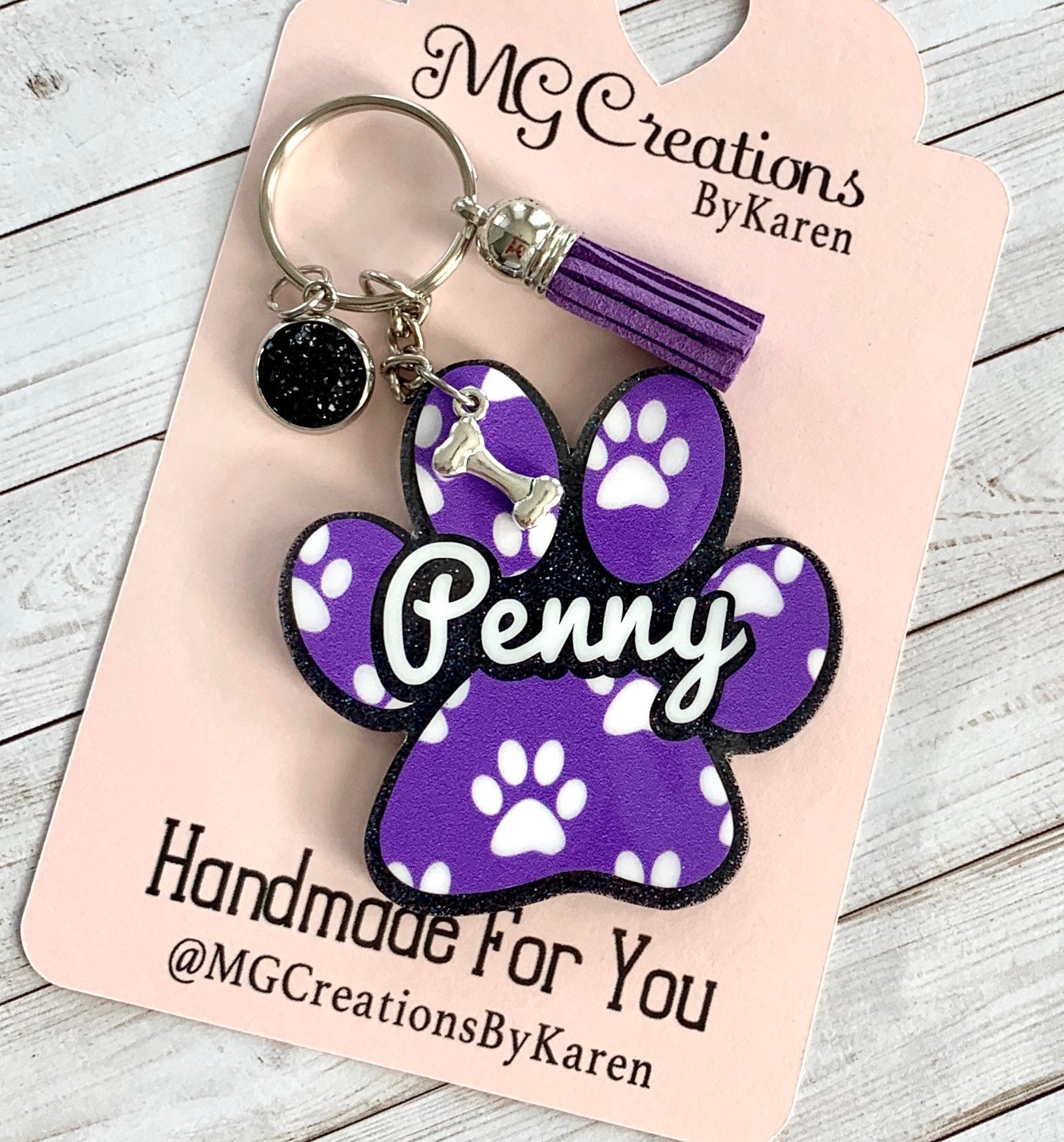 Paw Keychain Paw Key Ring Dog Paw Key Tag Paw Keychain Paw - Etsy UK