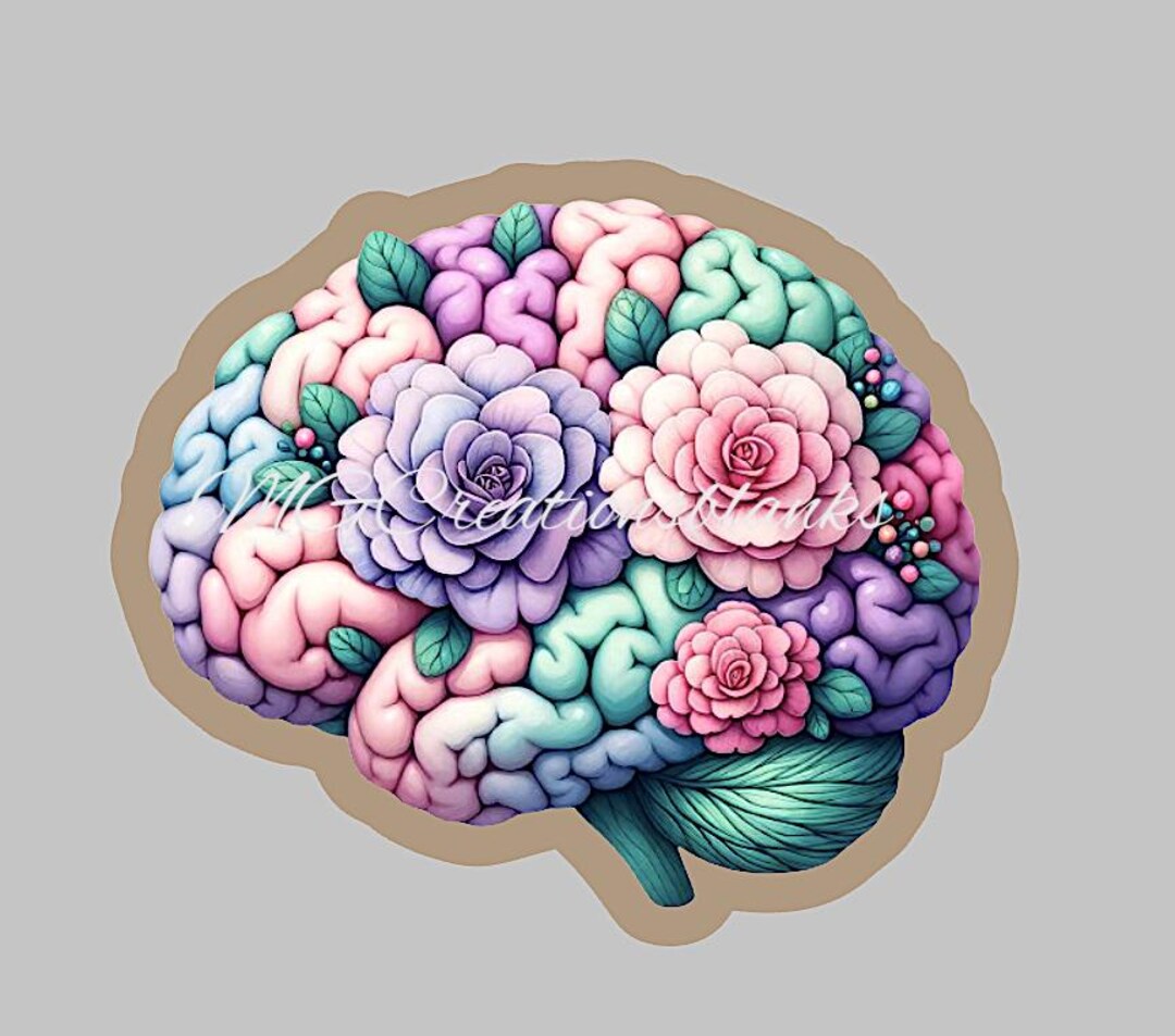 Anatomical Brain Clear Acrylic Blanks for Badge Reels & Vinyl Decal ...