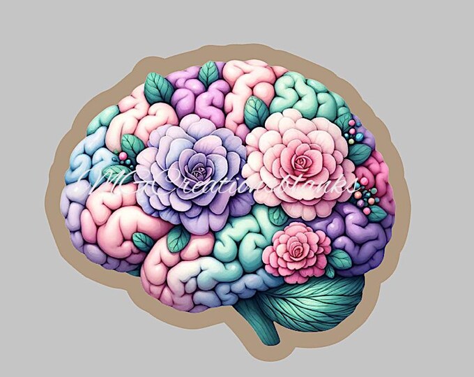 Anatomical Brain Clear Acrylic Blanks for Badge Reels & Vinyl Decal ...