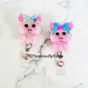 Pig Badge Reel Pig Reel Pig ID Clip Pig ID Holder Pig ID - Etsy