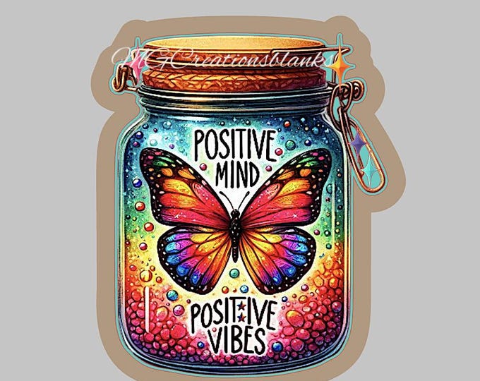 Positive Mind Acrylic Blank for Badge Reel & Vinyl Decal, Stay Positive ...