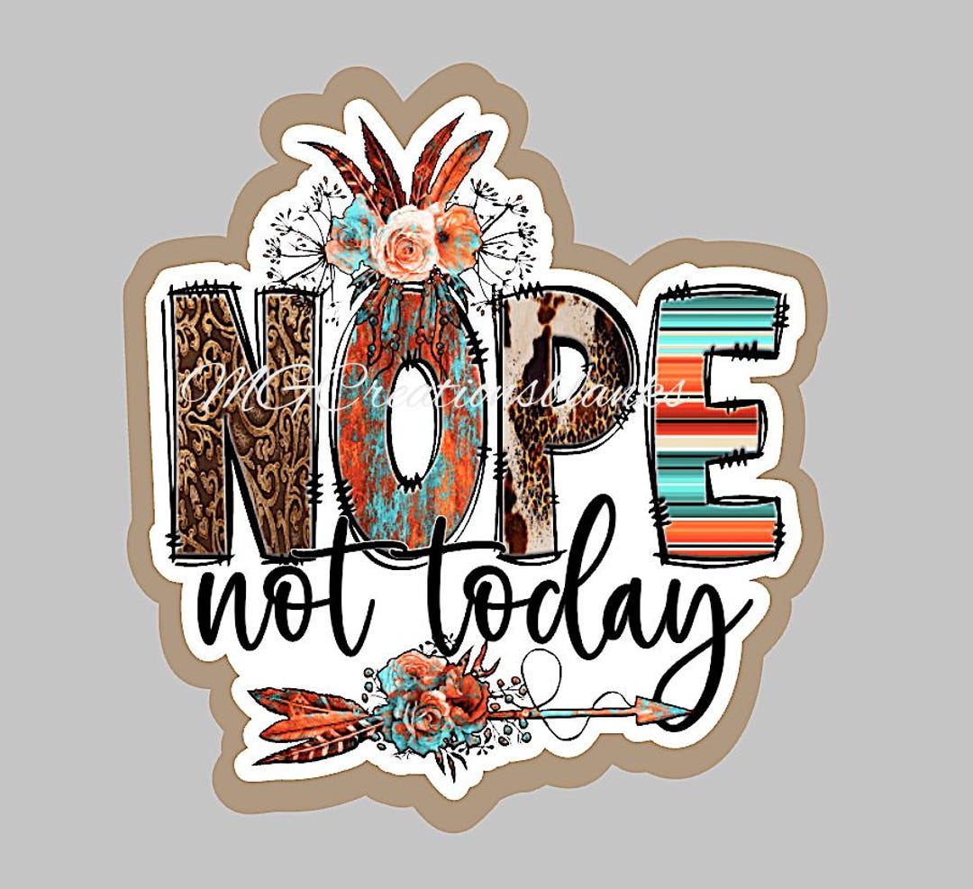 Not Today Acrylic Blank for Badge Reel & Vinyl Decal, Acrylic Blank ...