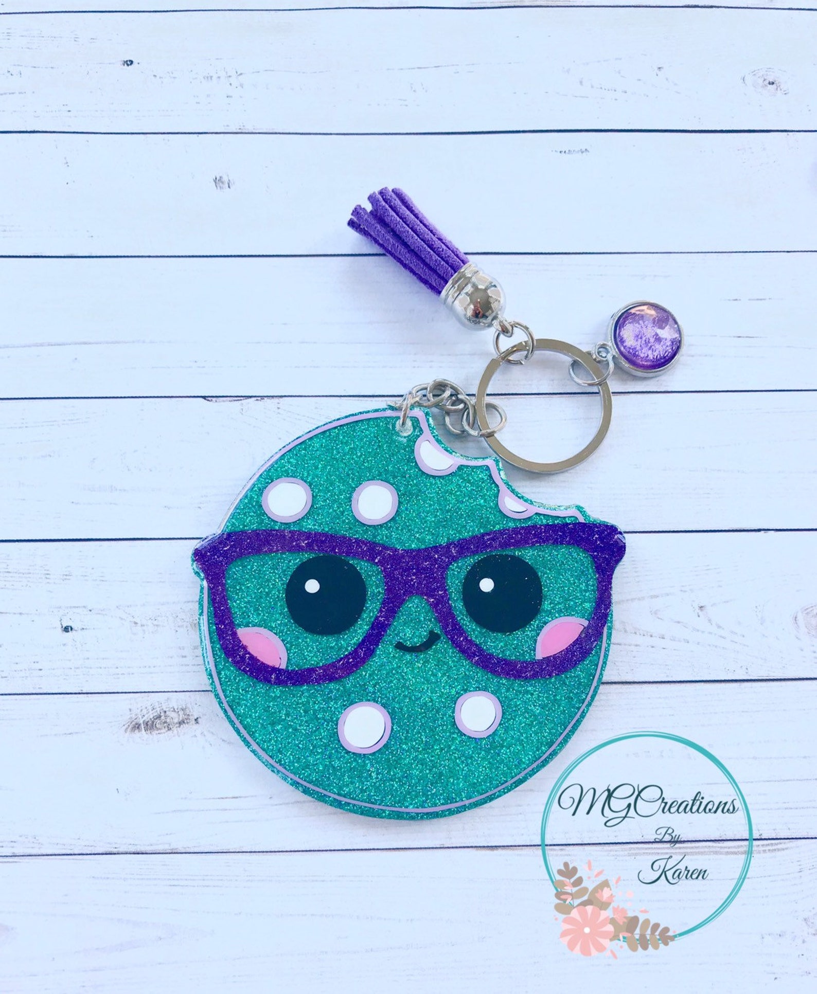 Cookie Keychain Cookie Key Ring Cookie Keyring Cookie - Etsy