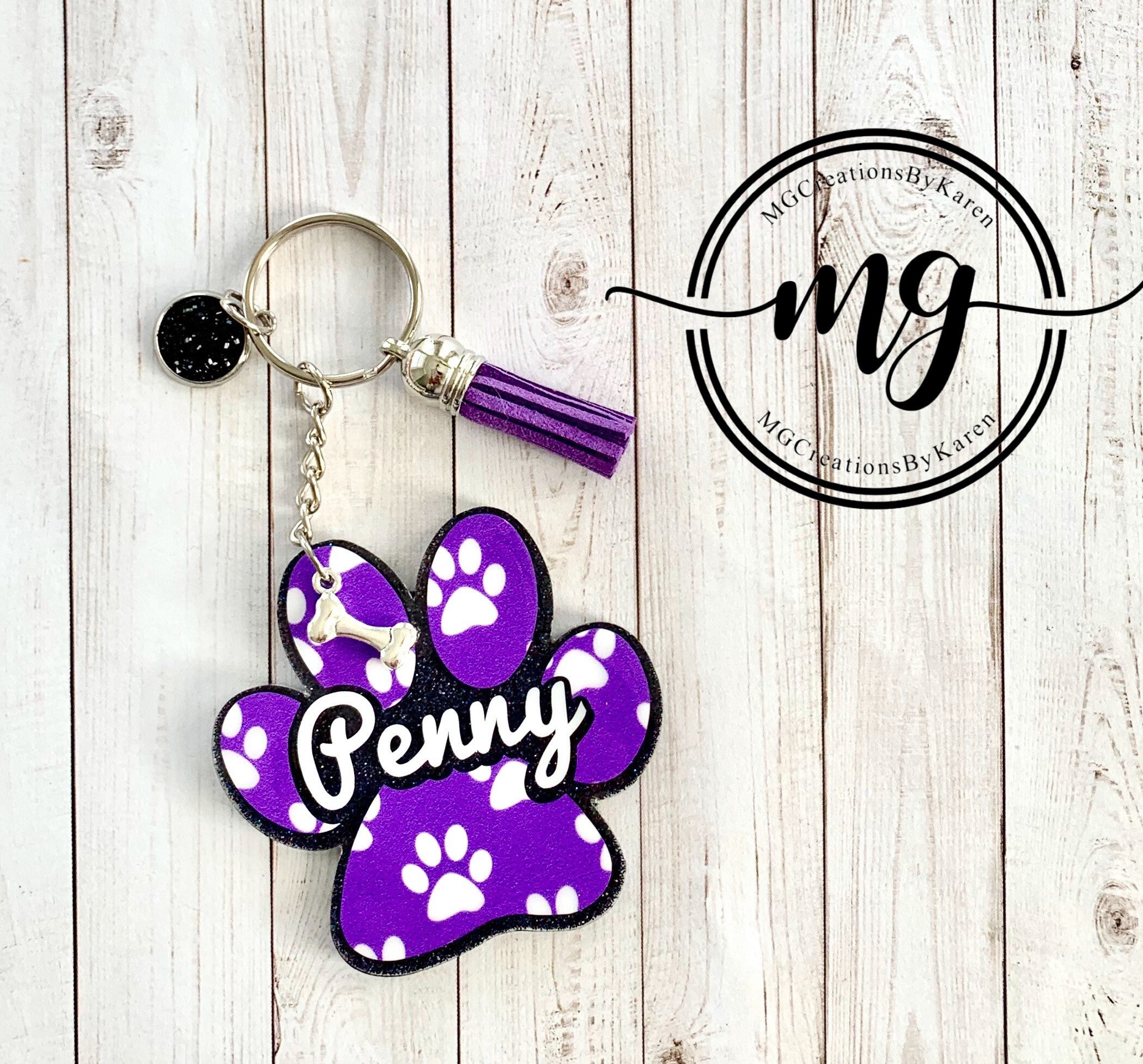 Paw Keychain Paw Key Ring Dog Paw Key Tag Paw Keychain Paw - Etsy UK