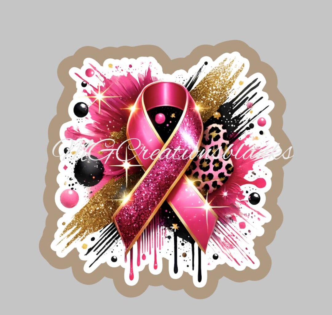 Breast Cancer Awareness Acrylic Blanks & Vinyl Decal, Cancer DIY ...