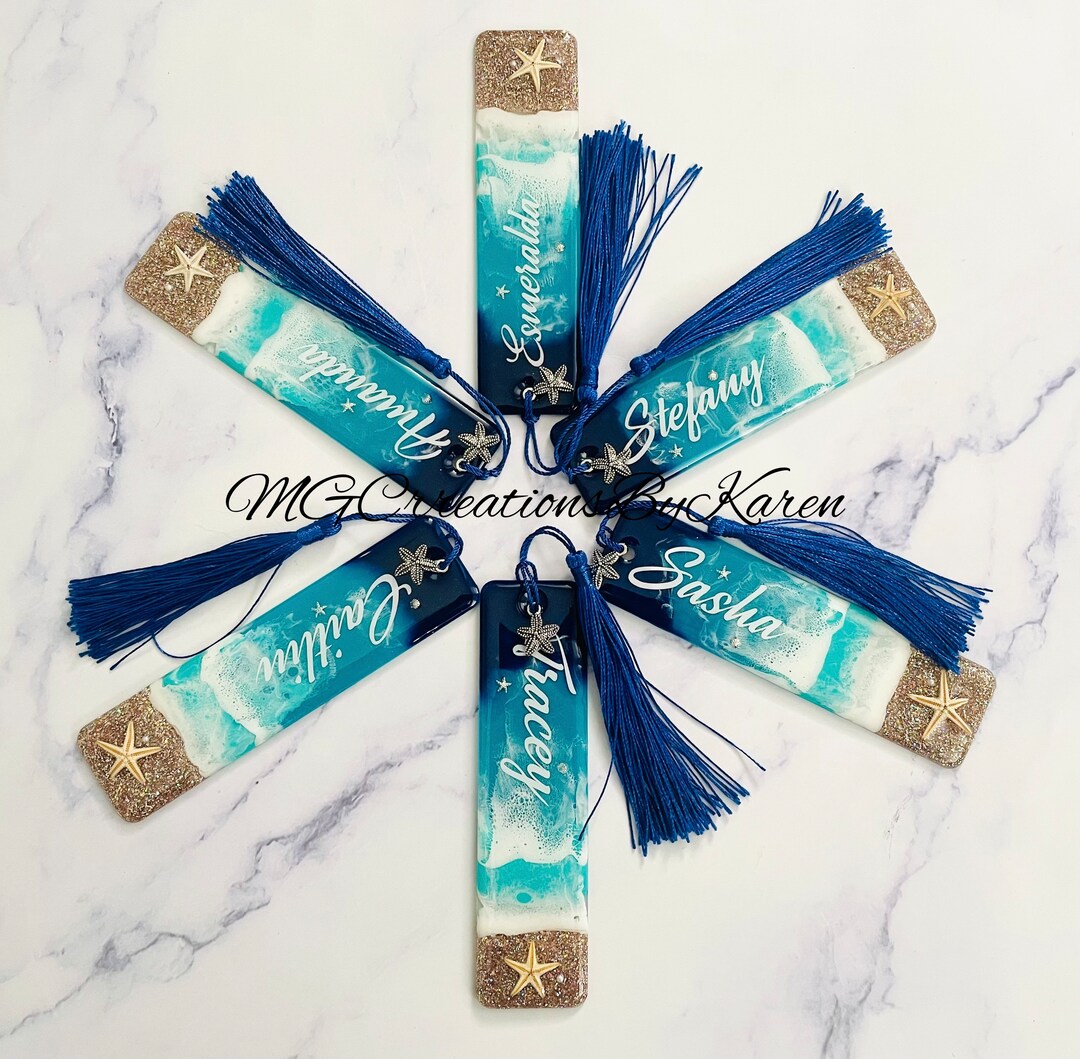 Ocean Bookmark, Beach Bookmark, Ocean Book Accessories, Gift for Book ...