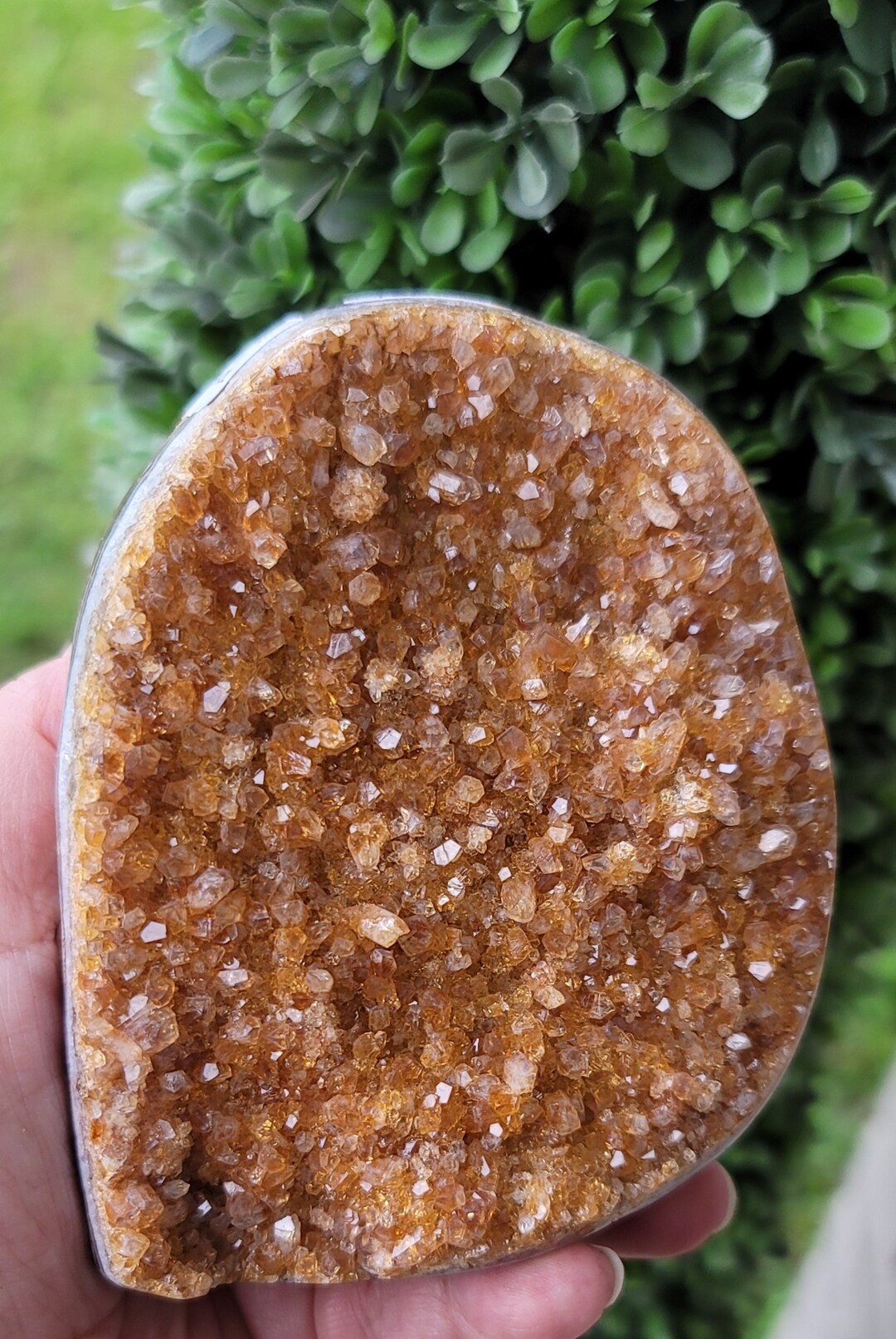 Brazilian Citrine Crystal Cluster, Honey Citrine Quartz Cluster, Raw ...