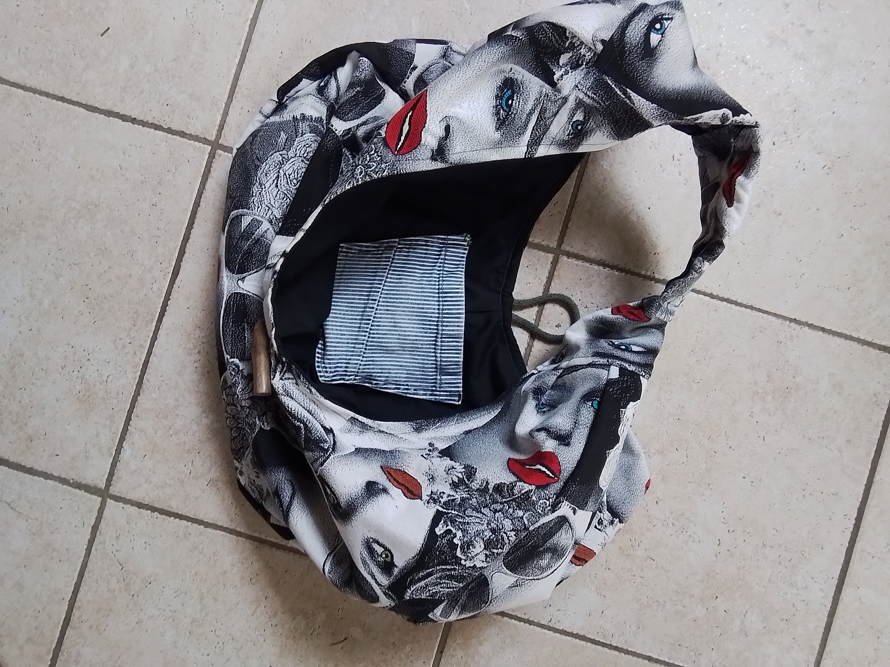 Hobo Bag, Shoulder Bag, Boho / Vintage Style, Jacquard, Lined Inside ...
