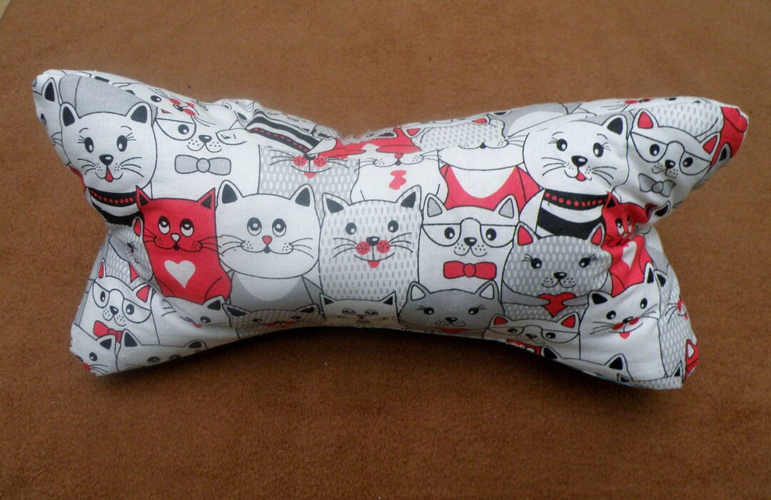 Reading Bone, Neck Support, Reading Pillow, Bookend, Colorful Cat World ...