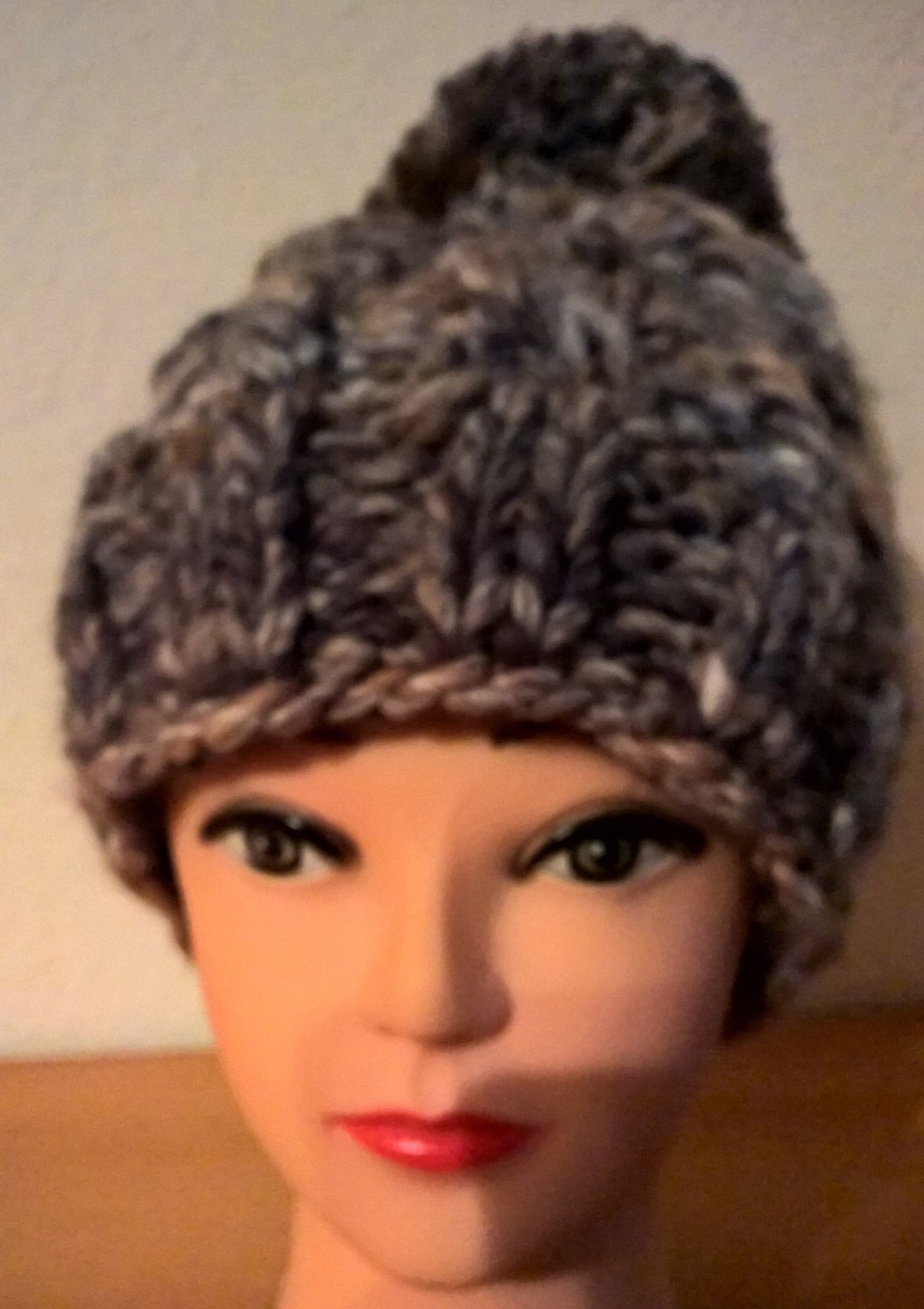 Bobble Cap Super Thick / Knitted Cap / Winter Cap / Ear Warmer - Etsy