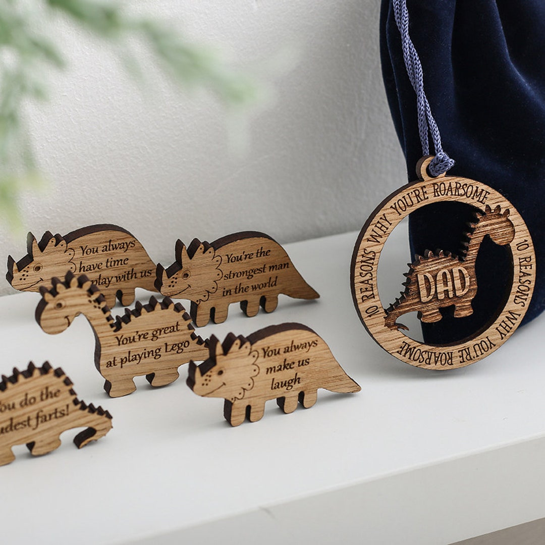 Customized Reasons Why I Love You Dad, Personalised Dinosaur Gift ...