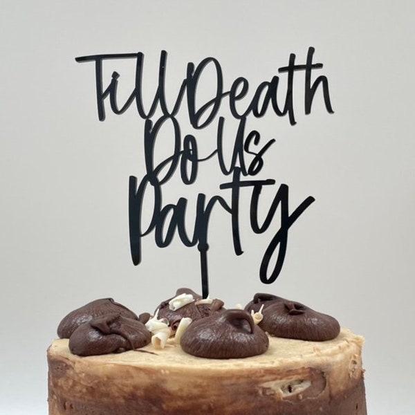 Til Death Cake Topper - Etsy UK