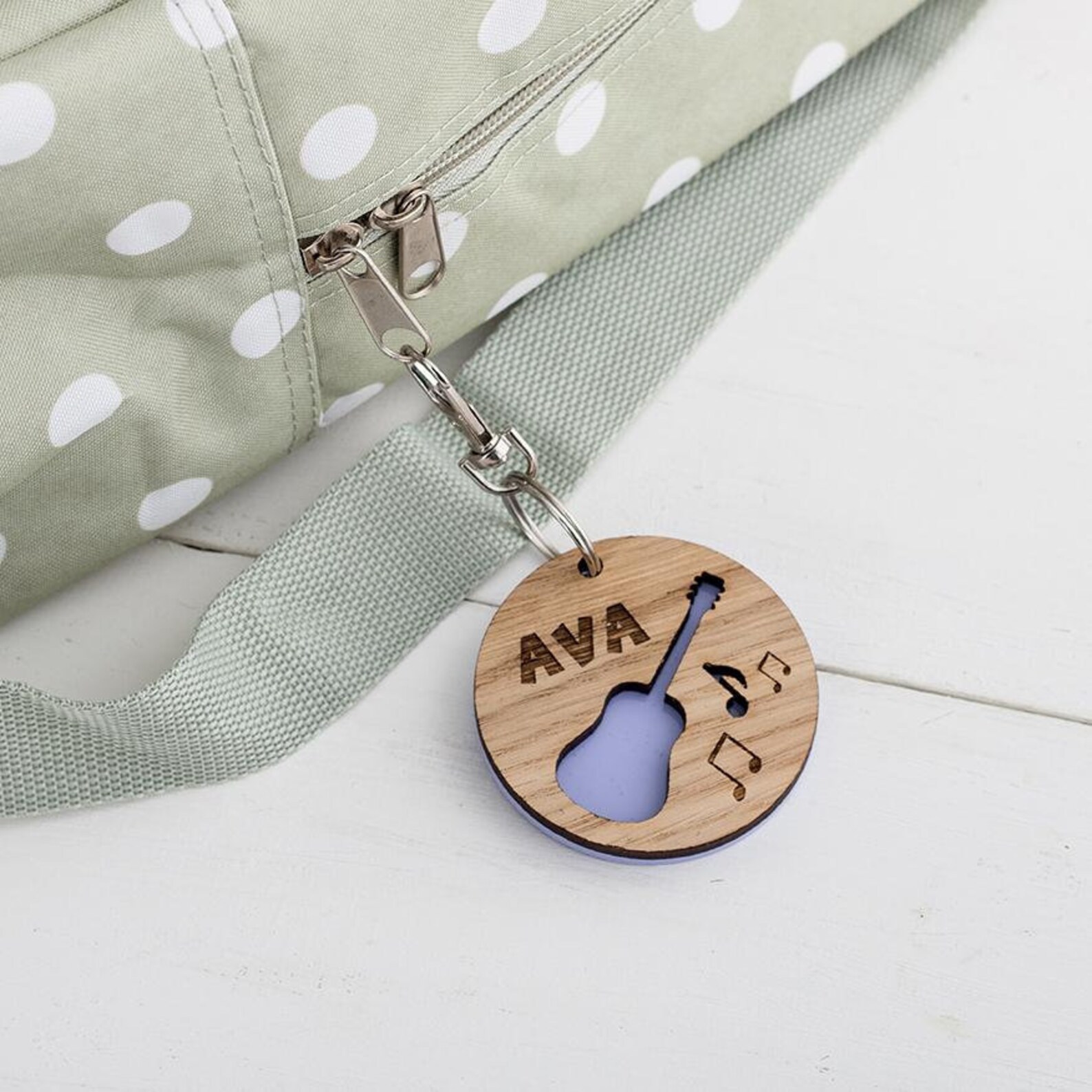 Guitar Bag Tag Personalised Bag Tag Kids Backpack Tag Kid Guitarist ...