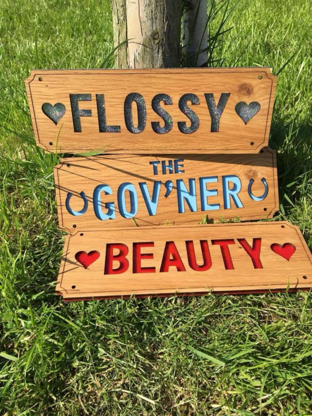 Stable Door Sign, Personalised Custom Made Equestrian Plaque, Horse ...