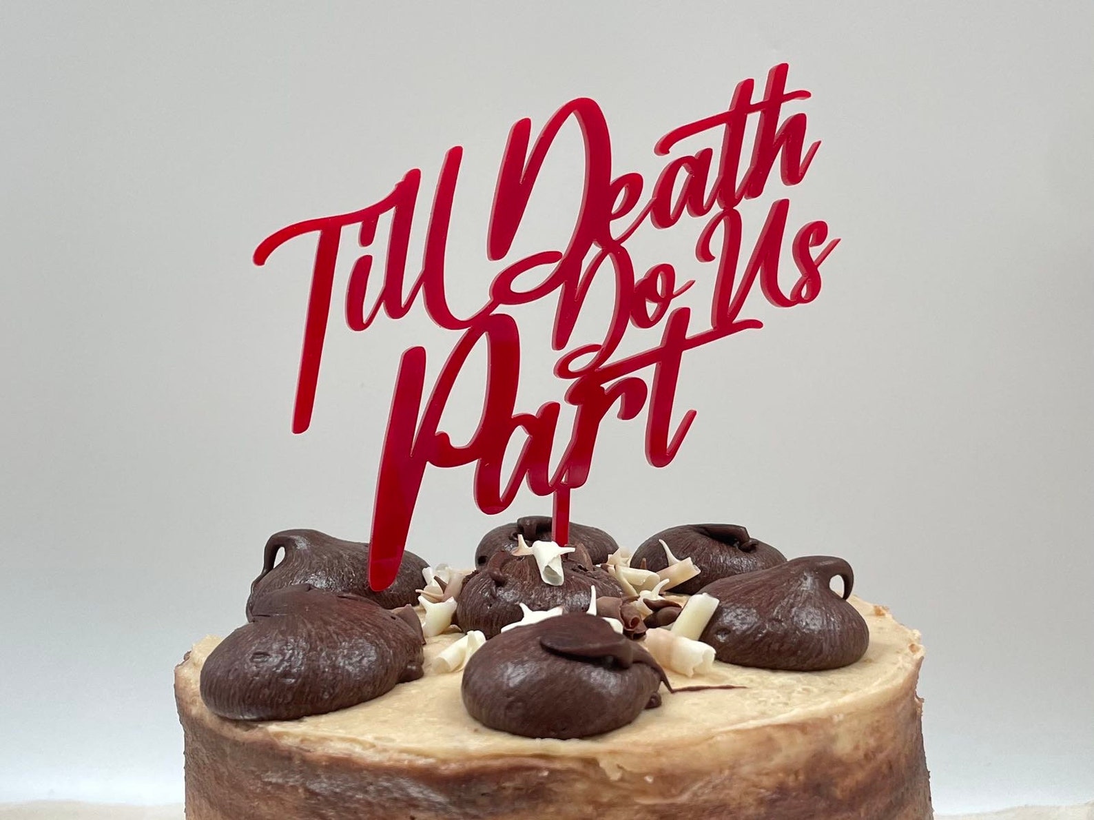 Till Death Do Us Part Cake Topper Halloween Wedding Decor - Etsy