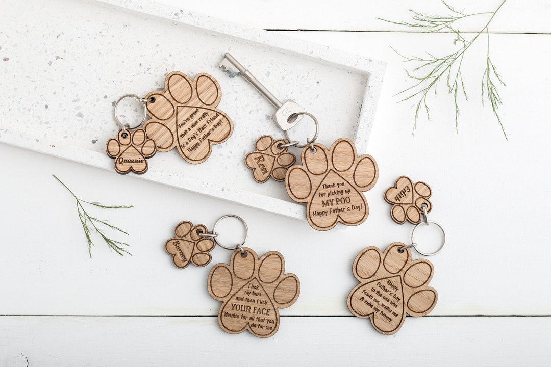 Pet Keyring Gift From Dog Personalised Dog Keyring Funny - Etsy