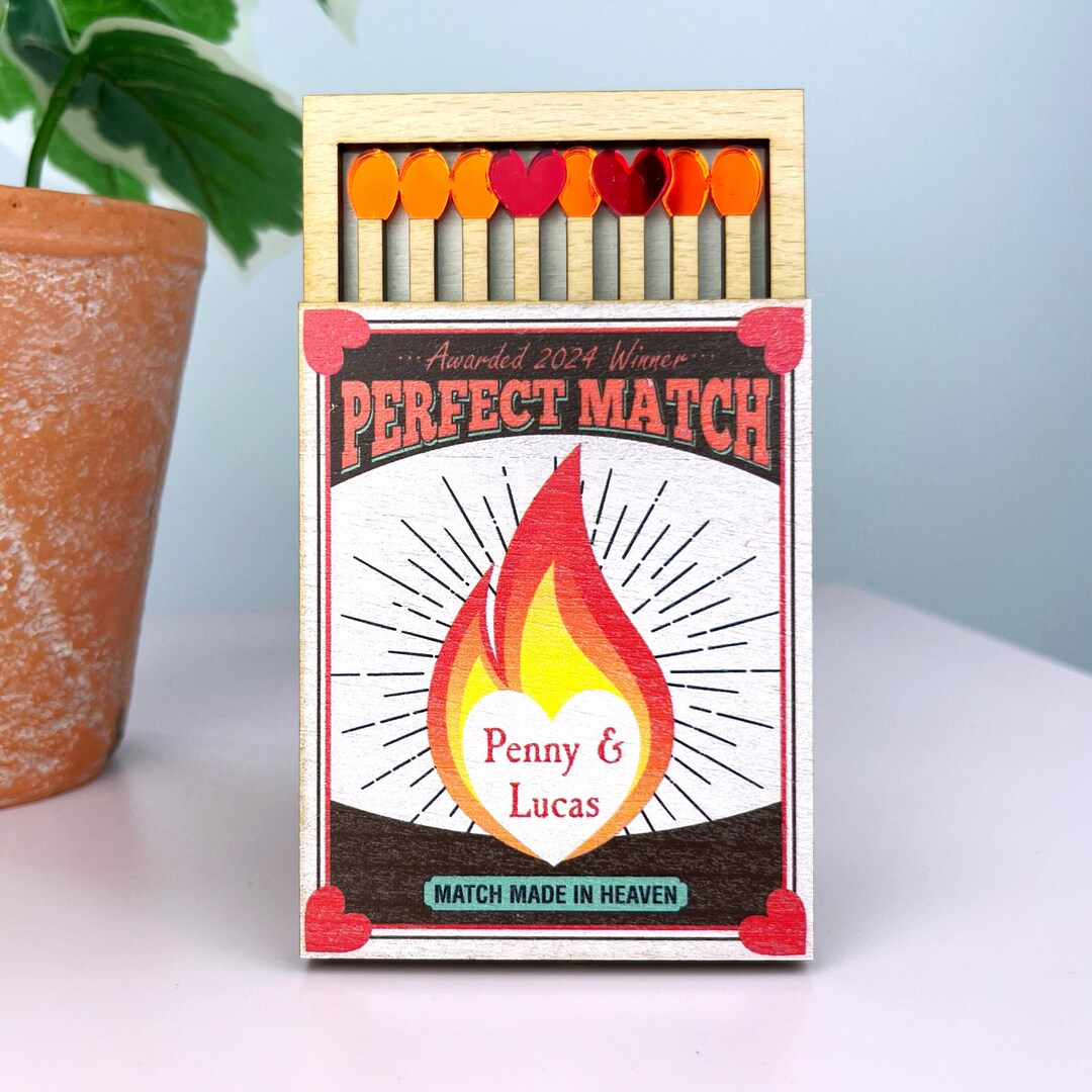 Perfect Match Box Anniversary Gift for Boyfriend, for Girlfriend, Wife ...