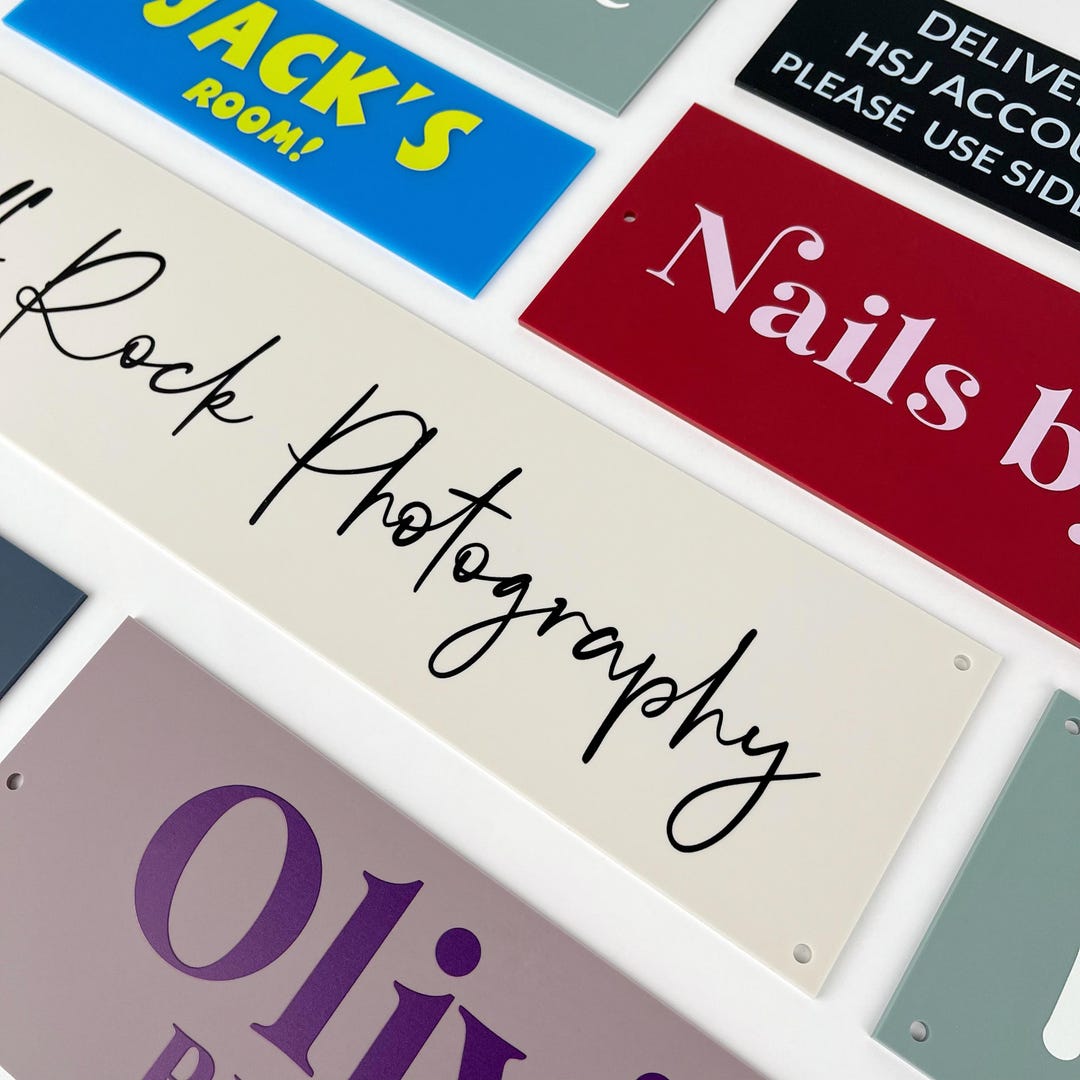 Custom Business Sign, Personalised Beauty Nail Salon Signage, Office ...