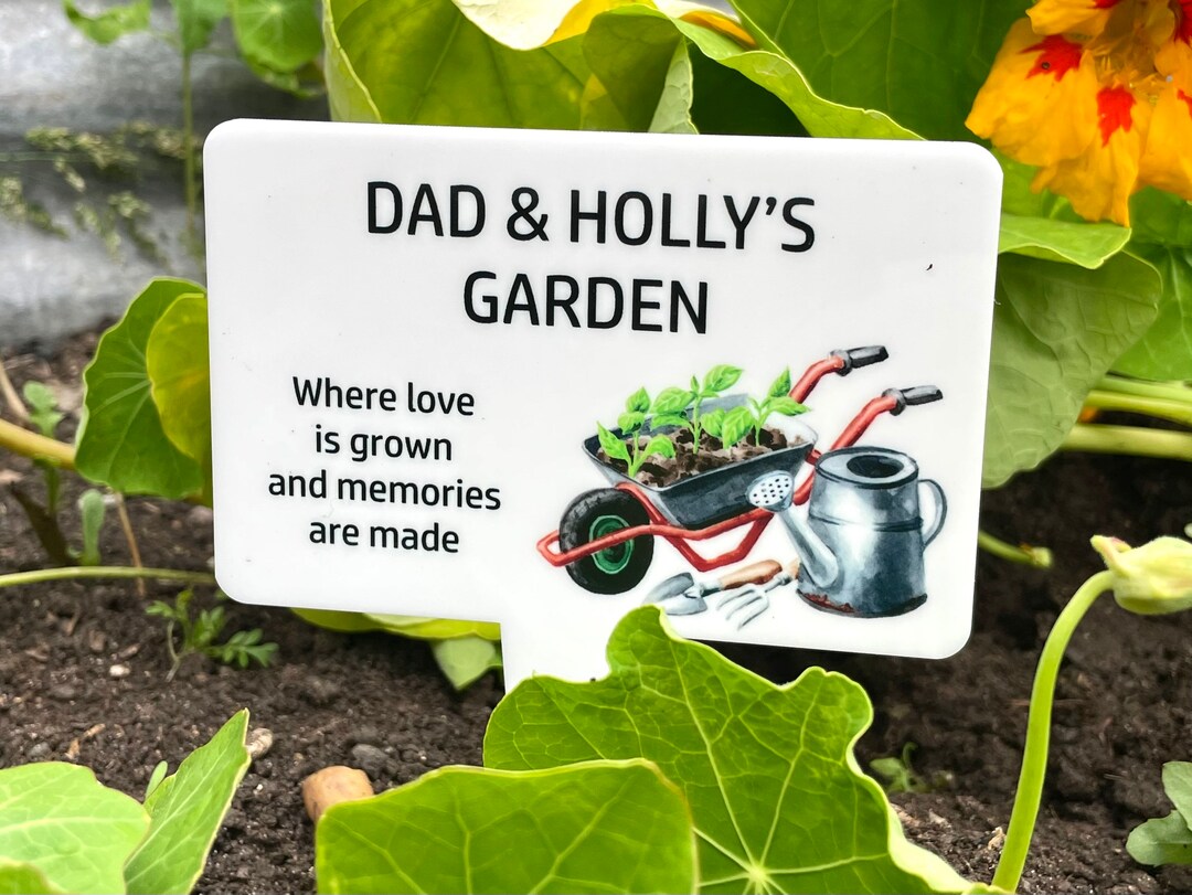Gardening Sign for Grandad, Christmas Gift for a Garden Lover ...
