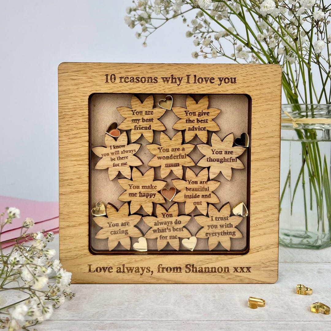 10 Reasons Why I Love You Mother's Day Gift for Her, Personalised Gift ...