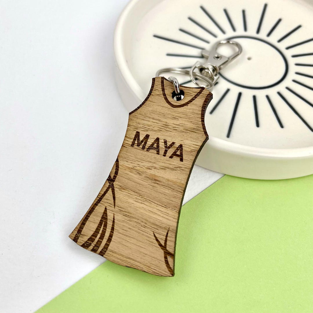 Netball Shirt Bag Tag, Personalised Gift for Youth Netball Team, End of ...